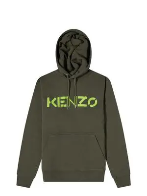 Kenzo Logo Detail Hoodie - Black