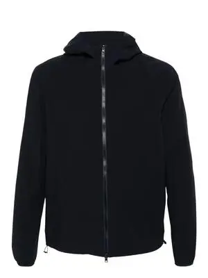 Herno Zip-up Hooded Jacket - Black