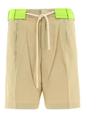 Palm Angels Drawstring Bermuda Shorts - Nude