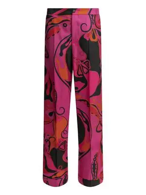 Emilio Pucci Printed Palazzo Pants - Red
