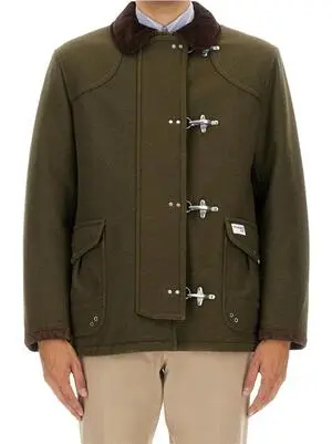 FAY 4 Ganci Hook-fastening Jacket - Green