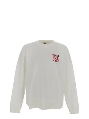 AUTRY Logo Printed Crewneck Sweatshirt - Gray