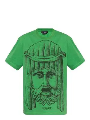 Versace La Maschera Print T-shirt - Green