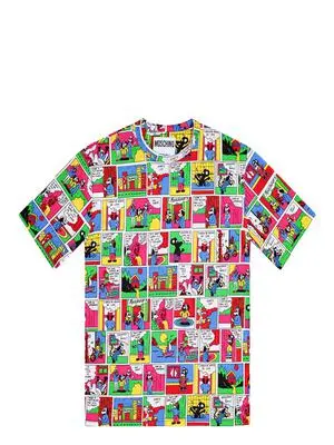 Moschino Graphic Print Round-collar T-shirt - Multicolor