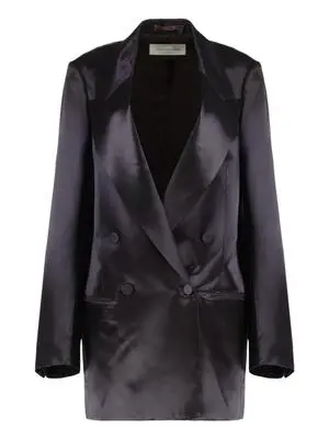 Dries Van Noten Double-breasted Blazer - Black
