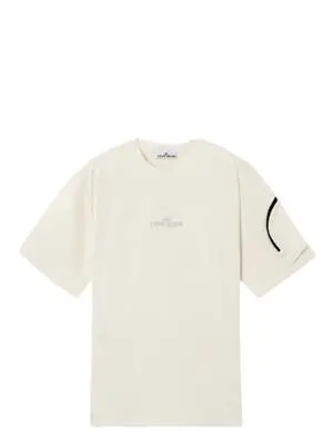 Stone Island Plain Jersey T-shirt - Ivory