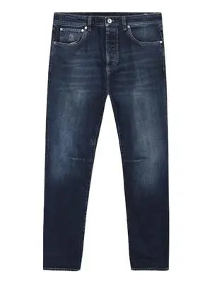 BRUNELLO CUCINELLI Brunello Cucinelli Comfort Cotton Denim Leisure-Fit Five-Pocket Trousers