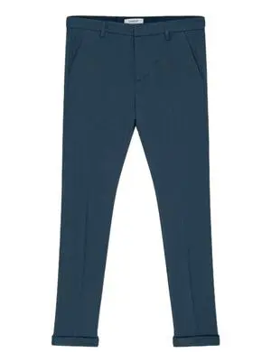 DONDUP Mid-waist Tapered Casual Pants - Blue