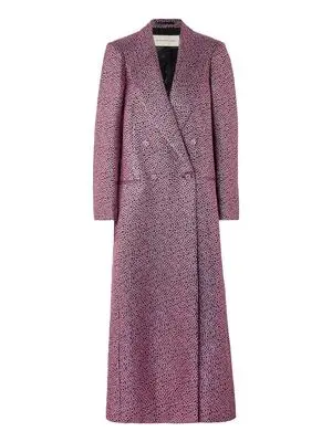 Dries Van Noten Long Sleeve Embellished Jacket - Purple