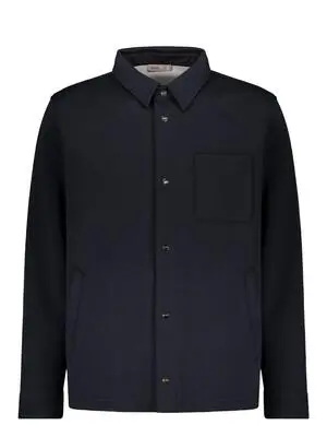 Herno Snap-front Overshirt - Black