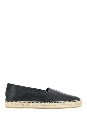 Saint Laurent Cassandre Slip-on Espadrilles - Black