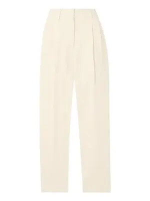 BLAZÉ MILANO Blaze Milano Pleated Straight-Leg Trousers White