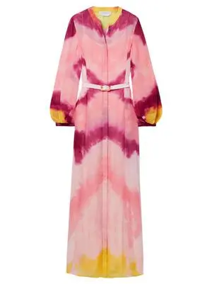 Gabriela Hearst Long Sleeve Maxi Dress - Pink