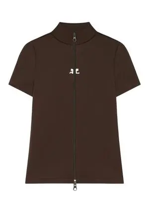 COURREGES Interlock Zipped Top - Green