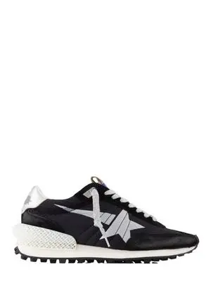 GOLDEN GOOSE Running Marathon Paneled Lace-up Sneakers - Black