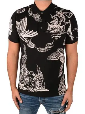 Givenchy Logo Polo Shirt - Black
