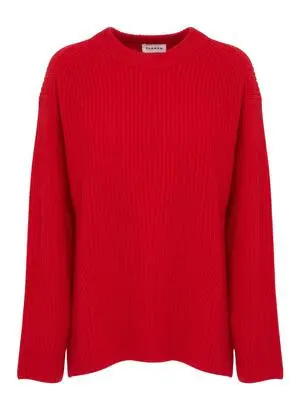 P.a.r.o.s.h Long-sleeved Knitted Sweater - Red