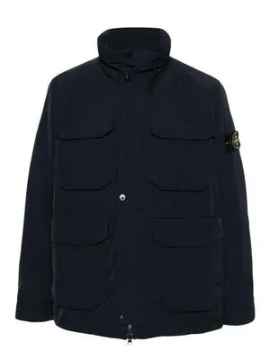 Stone Island Stone Island Compass Badge Funnel Neck Puffer Jacket Blue