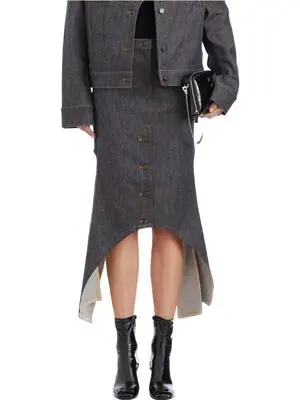 COURREGES Belted Skirt - Grey