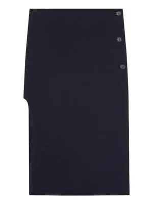 COURREGES Button Detail Skirt - Black