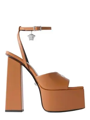 Versace Platform Sandals - Tan