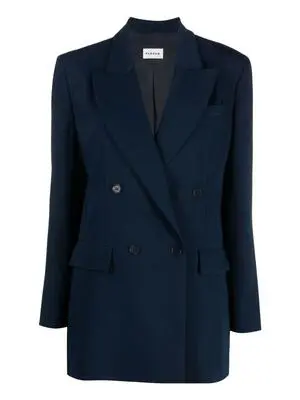 P.a.r.o.s.h Double-breasted Lapel Collar Blazer - Black