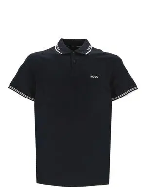 Hugo Boss Logo-print Polo Shirt - Black