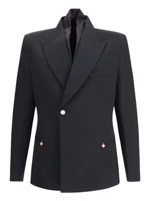 Casablanca Double Breasted Blazer - Black