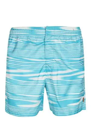 Missoni Logo Swim Shorts - Blue