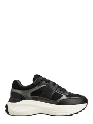 TOD'S Paneled Lace-up Sneakers - Black