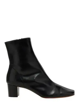 BY FAR BY FAR Square Toe Block Heel Ankle Boots