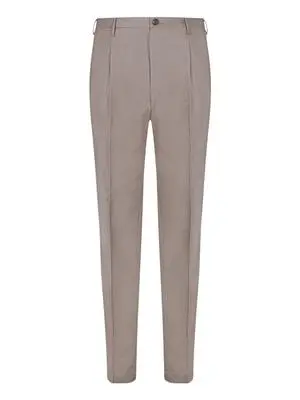 Incotex Incotex Tapered Flannel Pants Beige