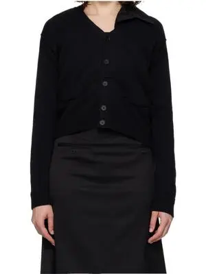 MAISON MARGIELA Wool Cardigan - Black