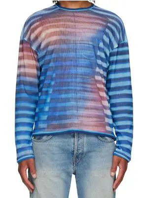 JEAN PAUL GAULTIER Striped Top - Blue