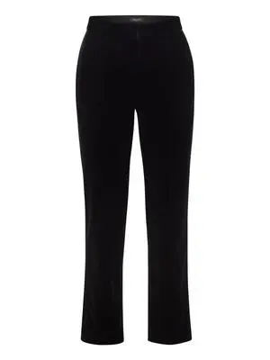 Fabiana Filippi Straight-leg Velvet Trousers - Black
