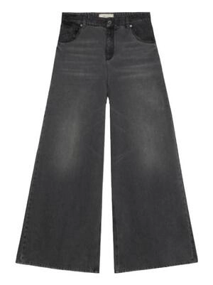 BLUMARINE Blumarine Wide Leg Jeans With Lace Details
