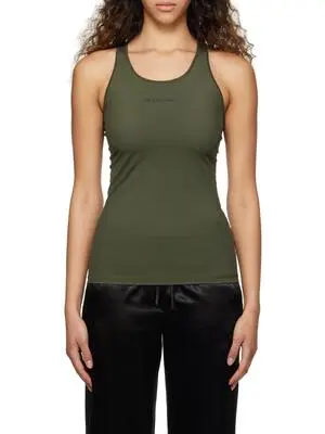 JIL SANDER Logo Printed Crewneck Tank Top - Multicolor