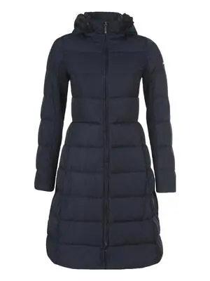 Emporio Armani Long Down Jacket With Hood - Black