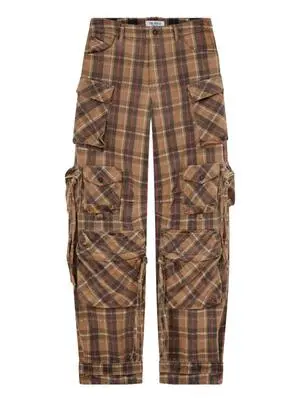 Attico The Fern Cargo Pants - Brown