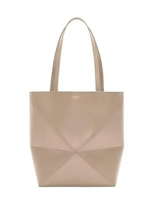 Loewe Puzzle Fold Medium Top Handle Bag - Neutrals