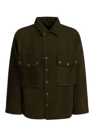 Needles Buttoned Overshirt Jacket - Olive