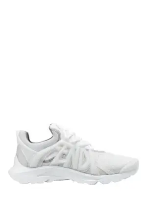 Fendi Fendi Lace-Up Sneakers With Logo Detailing White