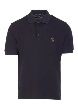 Herno Herno Logo Embroidered Basic Polo Shirt Black