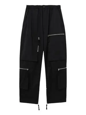 Comme Des Garçons Elasticated Waistband Cargo Trousers - Black