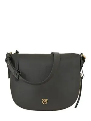 Pinko Zipped Shoulder Bag - Black
