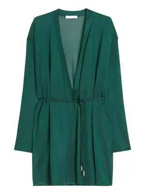 Max Mara Viscose Yarn Wrap Cardigan - Emerald