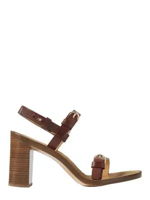 Gabriela Hearst Miraya High Heel Sandals - Cognac