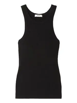 AGOLDE Ribbed Stretch Tank - Black