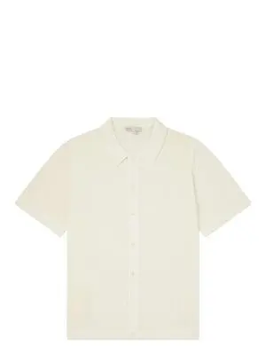 Onia Onia - Crocheted Cotton Shirt - Men - Neutrals - S Ecru