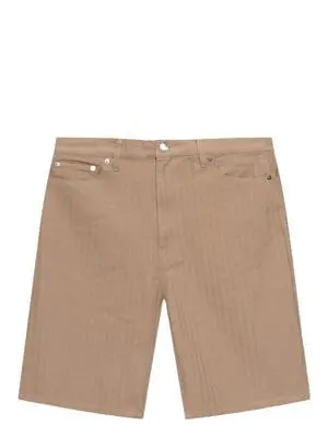 SAMSOE SAMSOE Striped Tailored Shorts - Brown